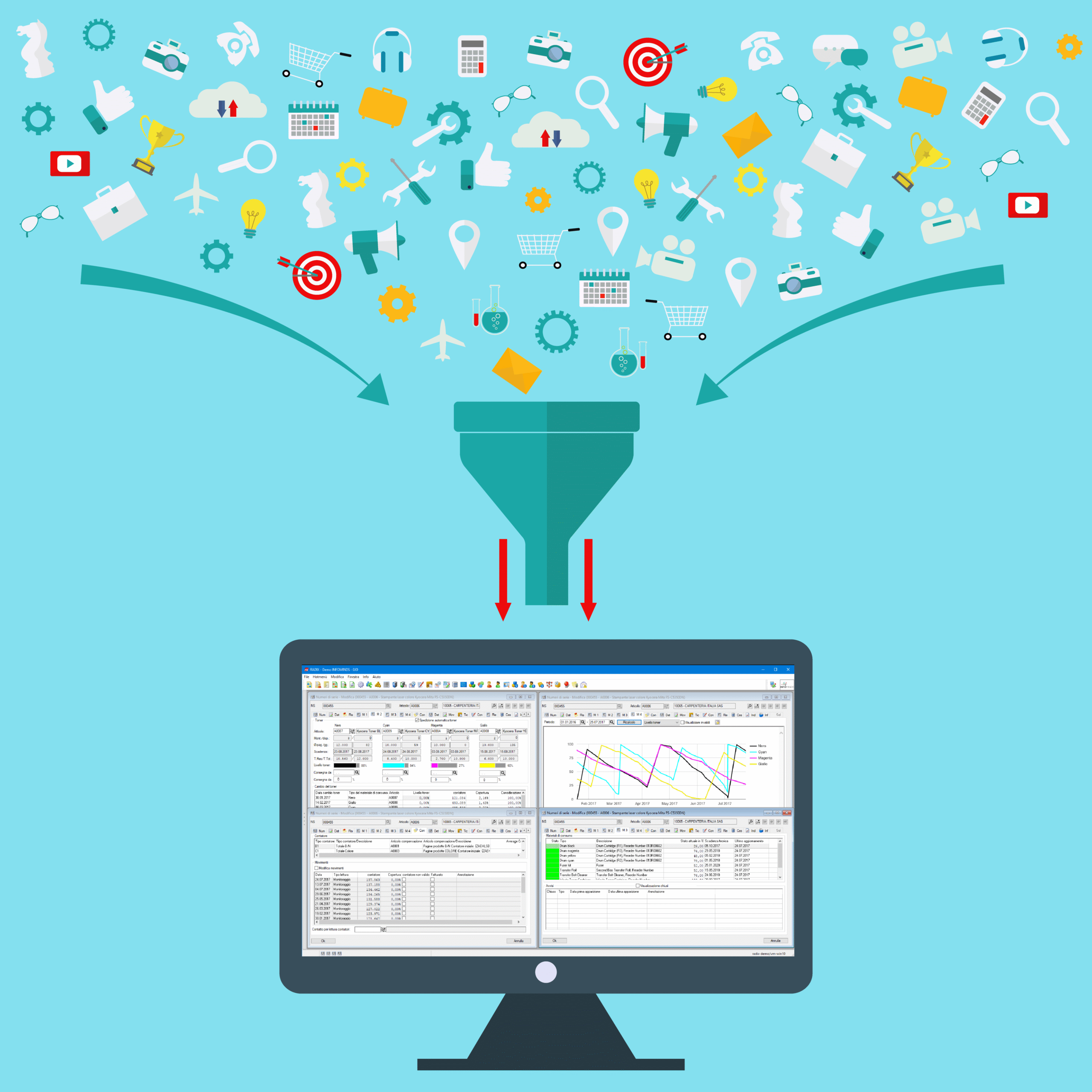 Die Kraft der Filter in RADIX ERP — Infominds